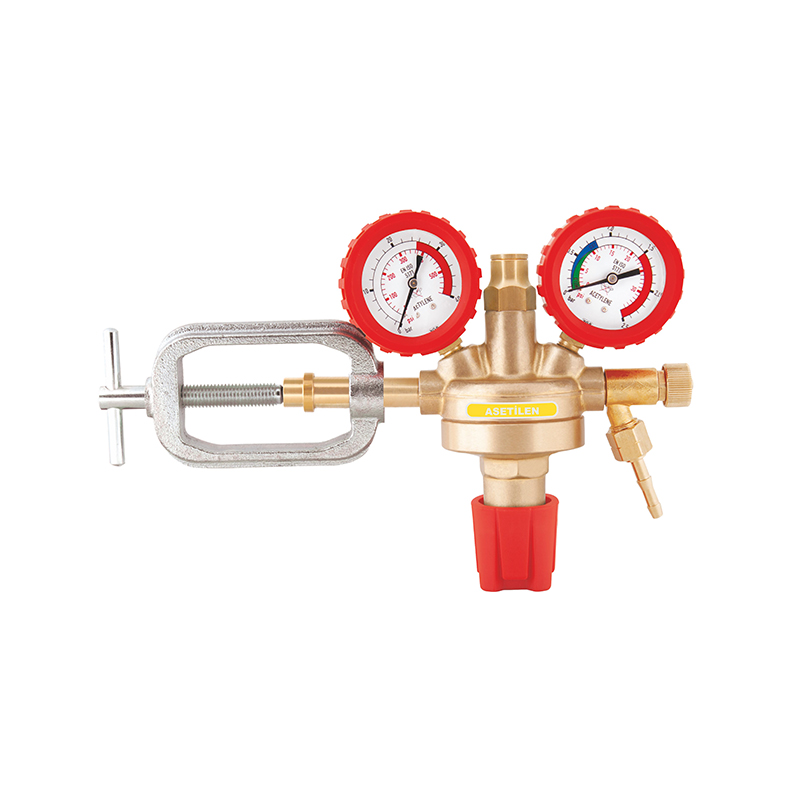 Yıldız Gaz Armatürleri - Acetylene Pressure Regulator - (With Clamp)