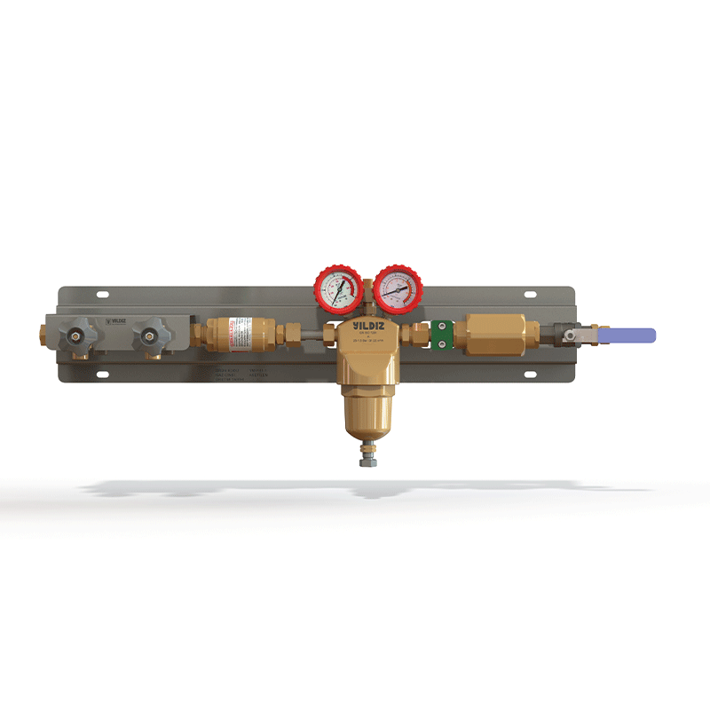 Yıldız Gaz Armatürleri - MEDIUM SCALE ACETYLENE GAS MANIFOLD SYSTEM 1,5 BAR